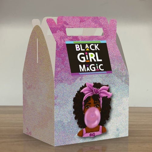 Black Girl Magic Party Favor Box - Etsy