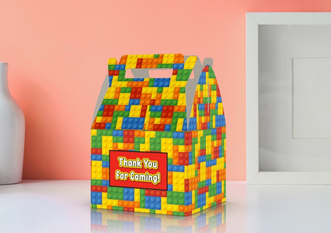 Block Theme | Party Favor Boxes | Birthday | Baby Shower | Wedding ...