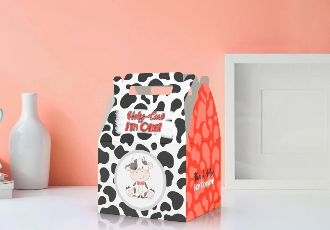 Holy Cow Theme | Party Favor Boxes | Birthday | Baby Shower | Wedding ...