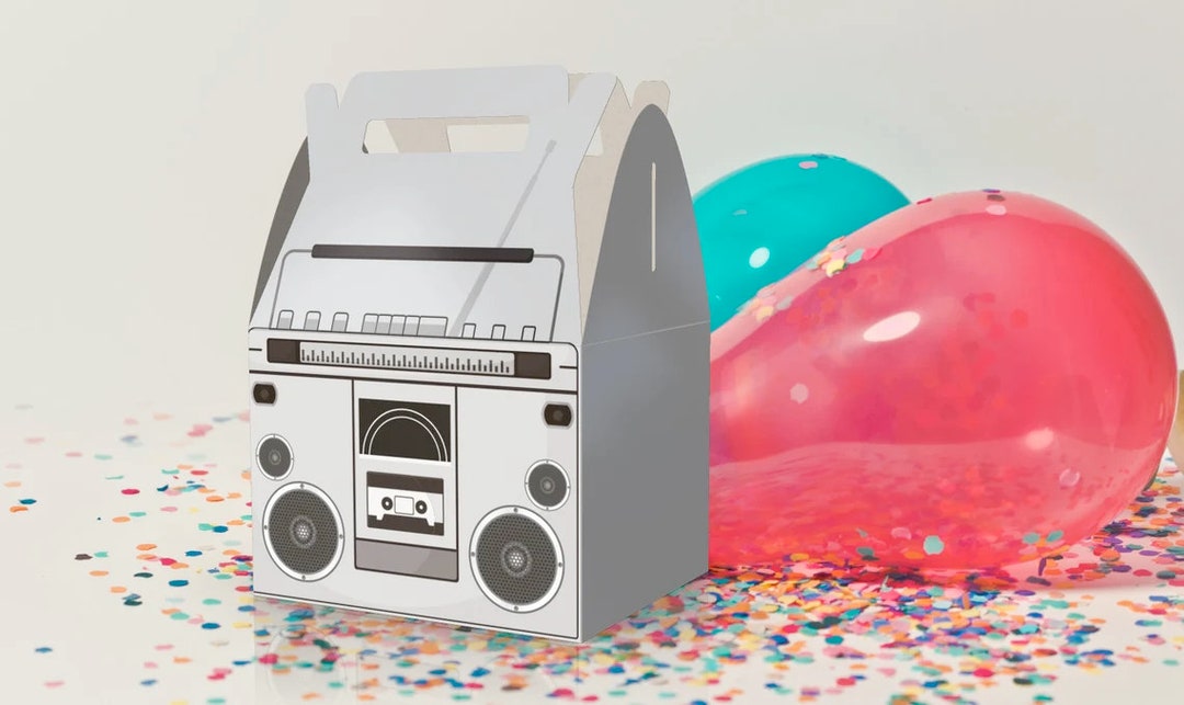 Boombox Theme | Party Favor Boxes | Birthday | Baby Shower | Wedding ...