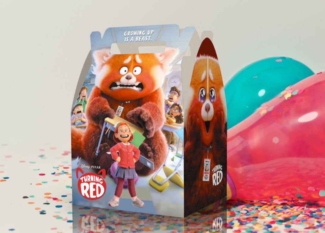 Turning Red Theme | Party Favor Boxes | Birthday | Baby Shower ...