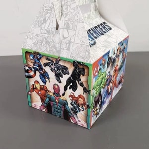 Super Hero Theme | Party Favor Boxes | Birthday | Baby Shower | Wedding ...