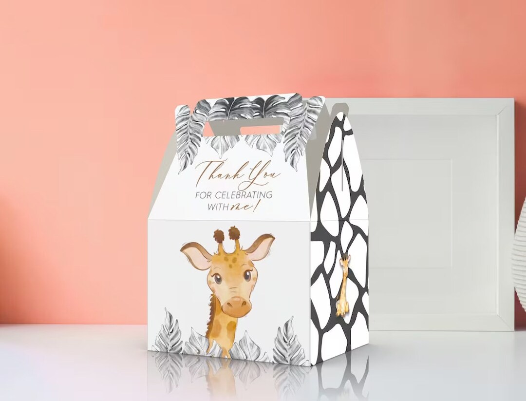 Giraffe Party Favor Boxes Birthday Baby Shower Wedding - Etsy