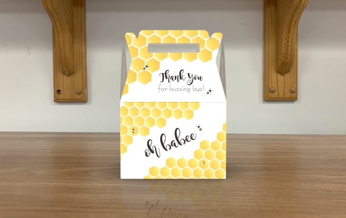 Bee Theme Party Favor Boxes Birthday Baby Shower | Etsy