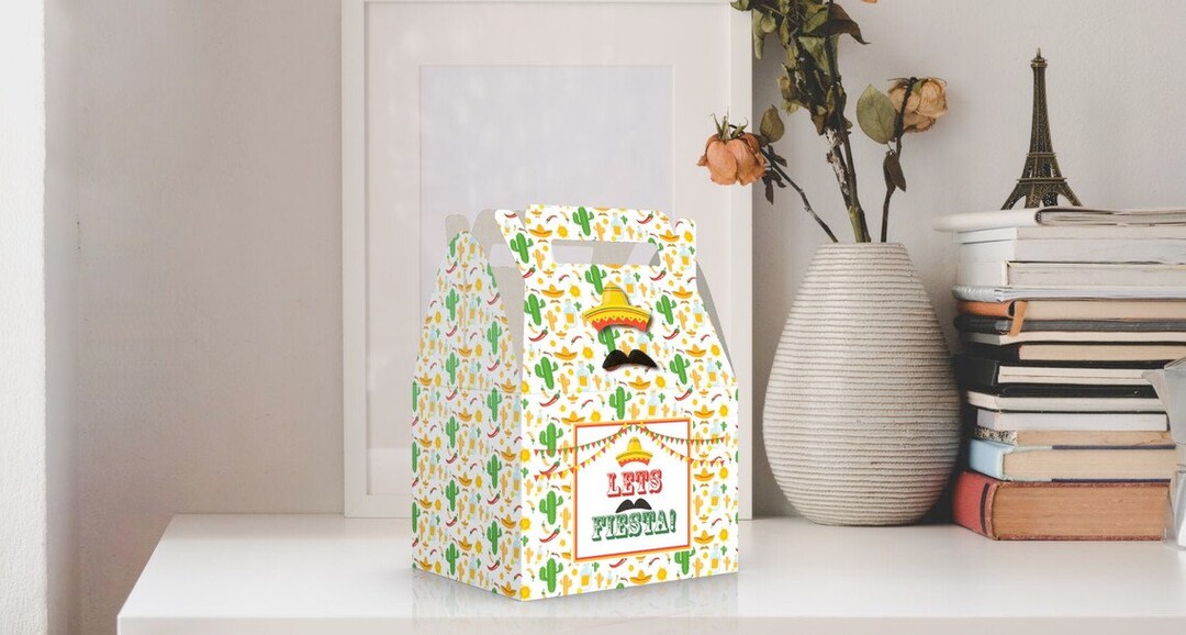 Fiesta Theme | Party Favor Boxes | Birthday | Baby Shower | Mexican ...