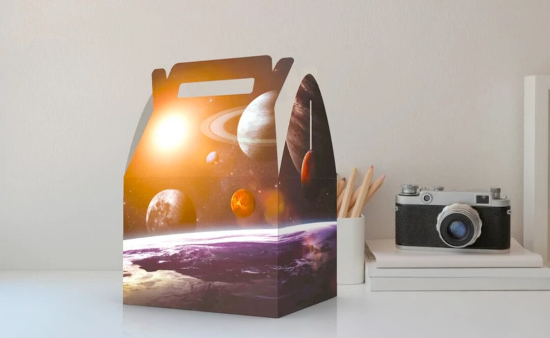 Solar System Space Galaxy Theme | Party Favor Boxes | Birthday | Gift ...