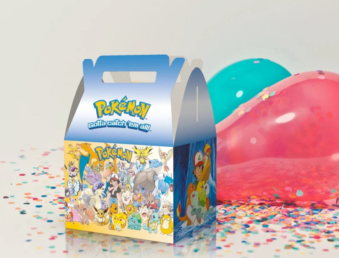 Pokemon Theme Party Favor Boxes Birthday Baby Shower - Etsy