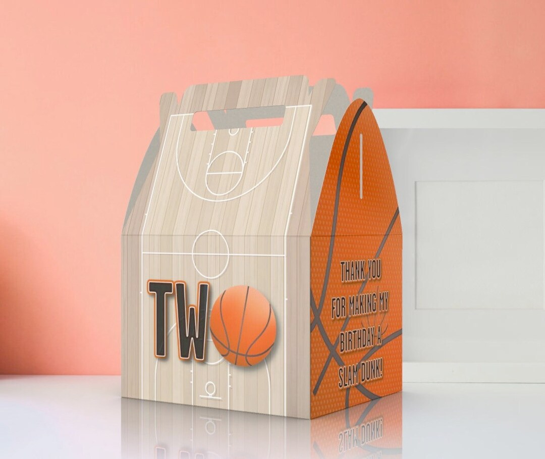 Basketball Two Slam | Party Favor Boxes | Birthday | Dunk Hoops | Gift ...