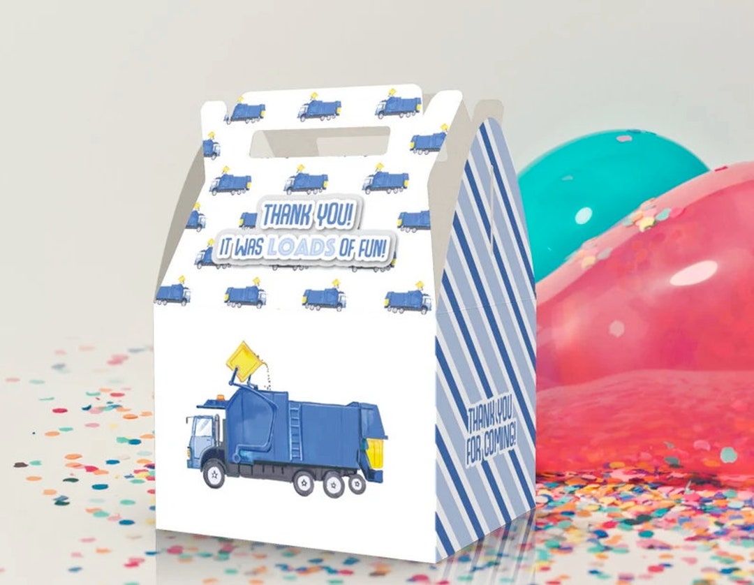 Recycling Truck | Garbage Truck | Party Favor Boxes | Birthday | Baby ...