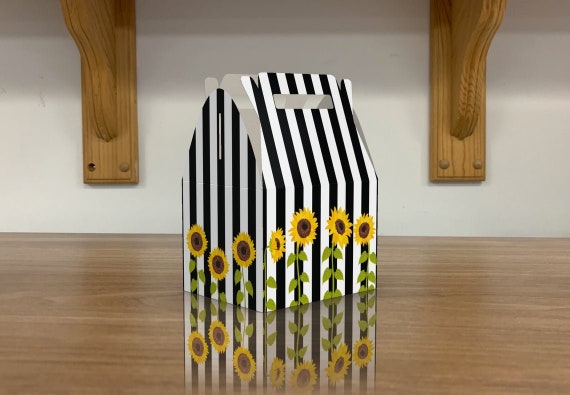 Sunflower Theme Party Favor Boxes Birthday Baby Shower | Etsy