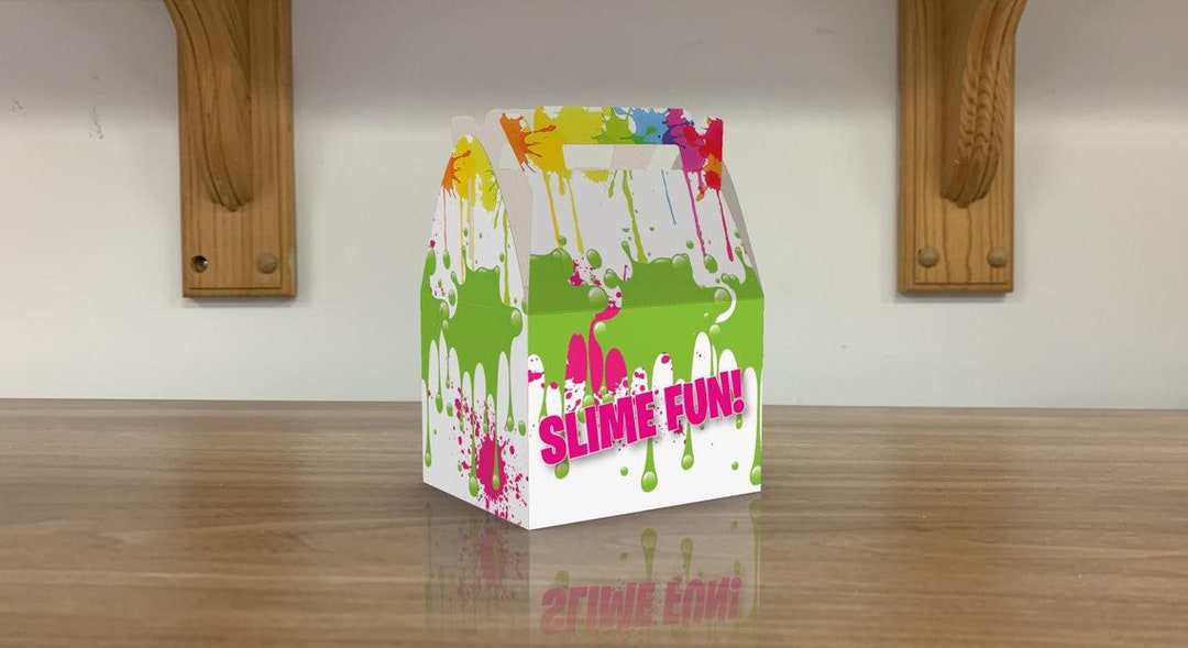 Slime Theme Party Favor Boxes Birthday Baby Shower Wedding Gift Party ...