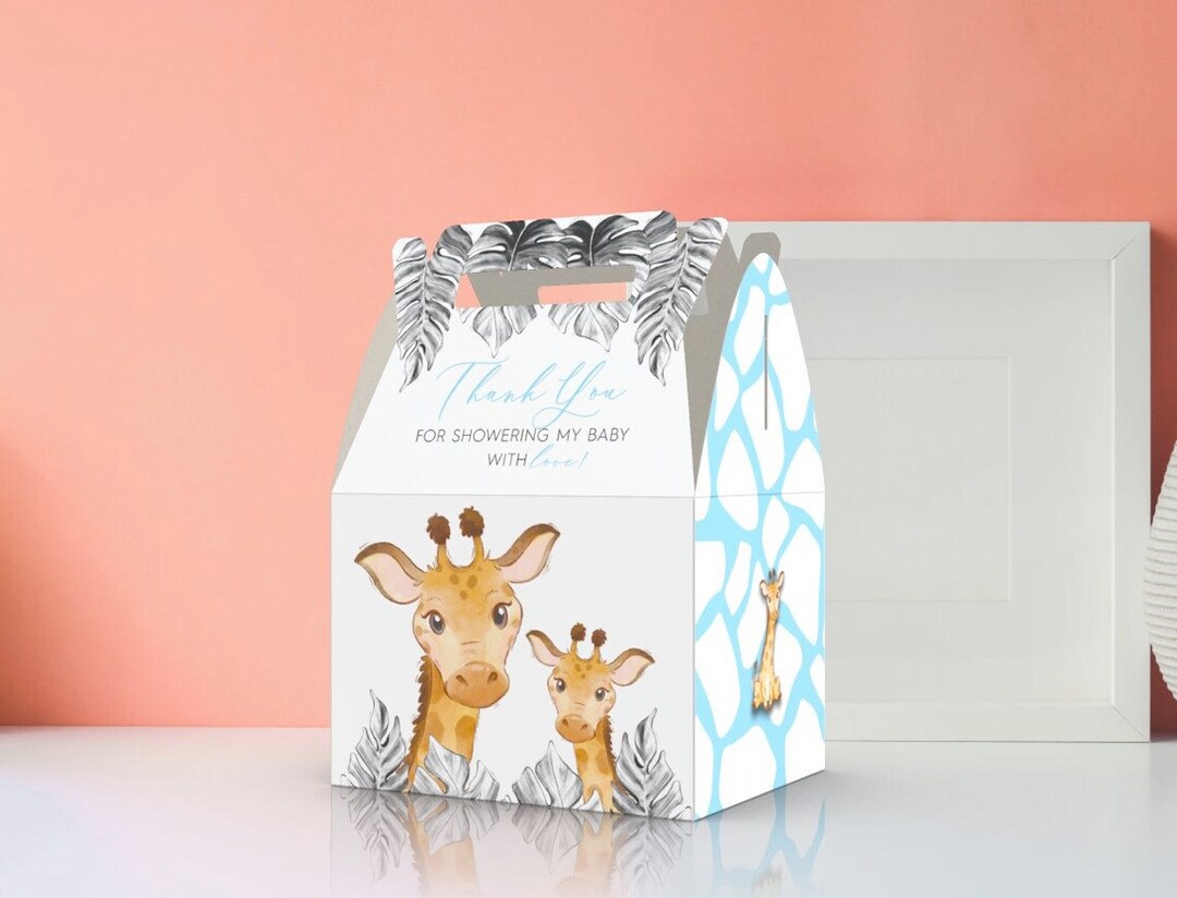 Giraffe | Party Favor Boxes | Birthday | Baby Shower | Wedding | Gift ...
