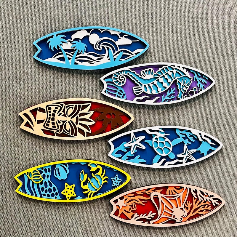 Surf Board Figure - Etsy UK