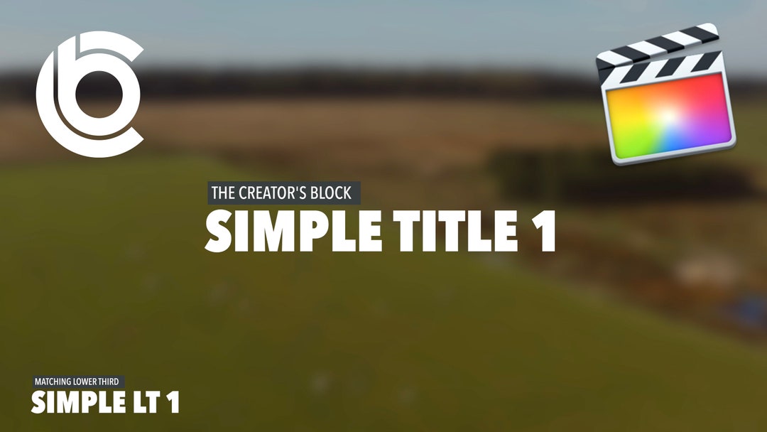 Auto Scale Simple Titles & Lower Thirds: Fcpx Motion Graphics - Etsy