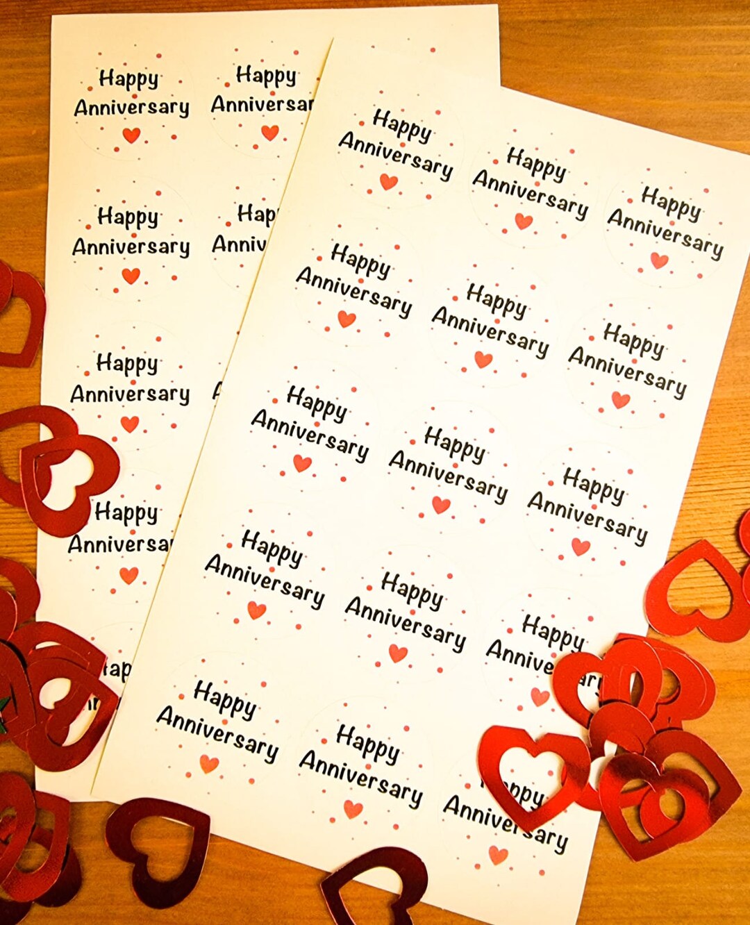 30 Happy Anniversary Envelope Seals / Stickers - Etsy