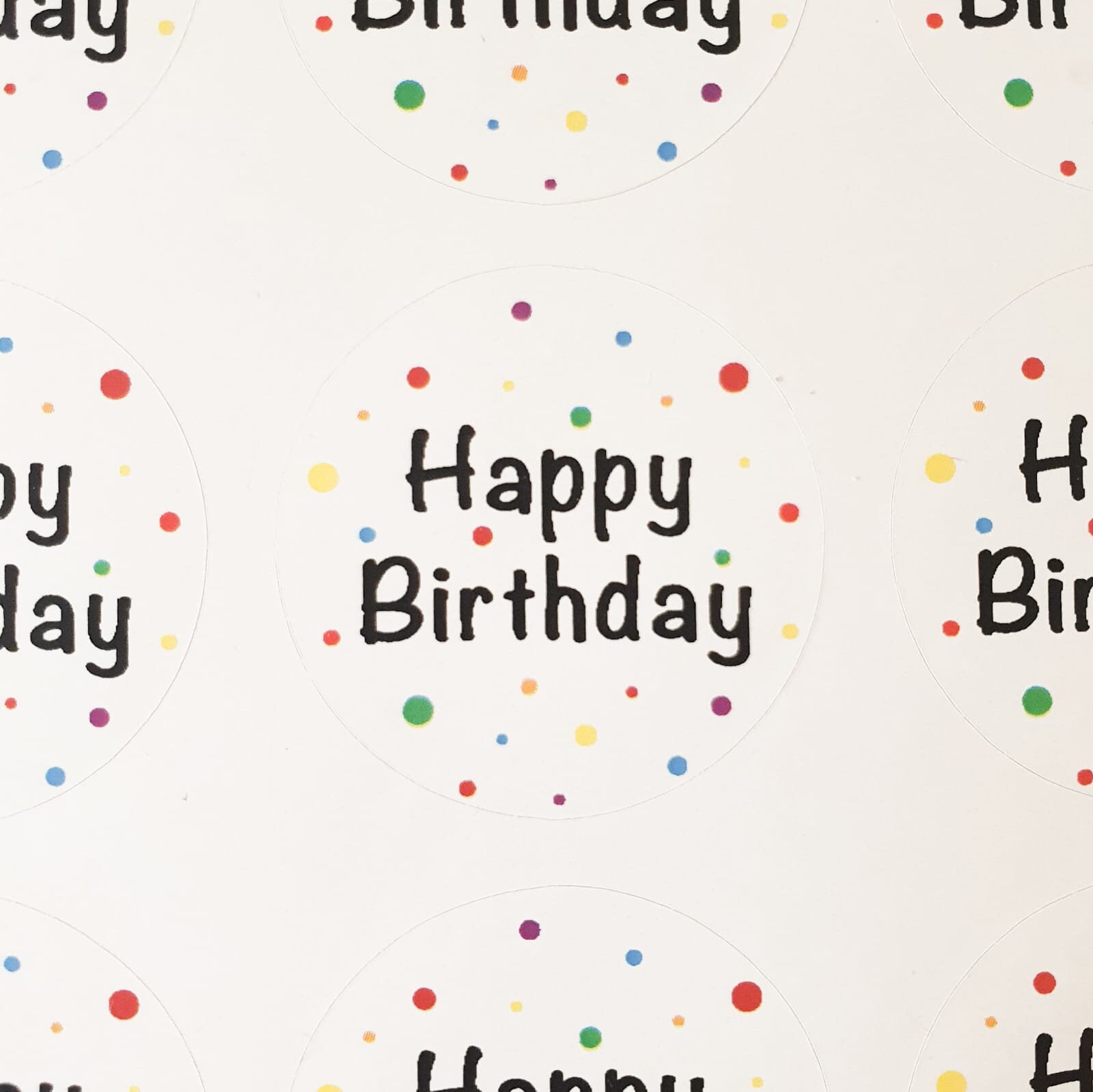 30 Happy Birthday Stickers / Envelope Seals | Etsy