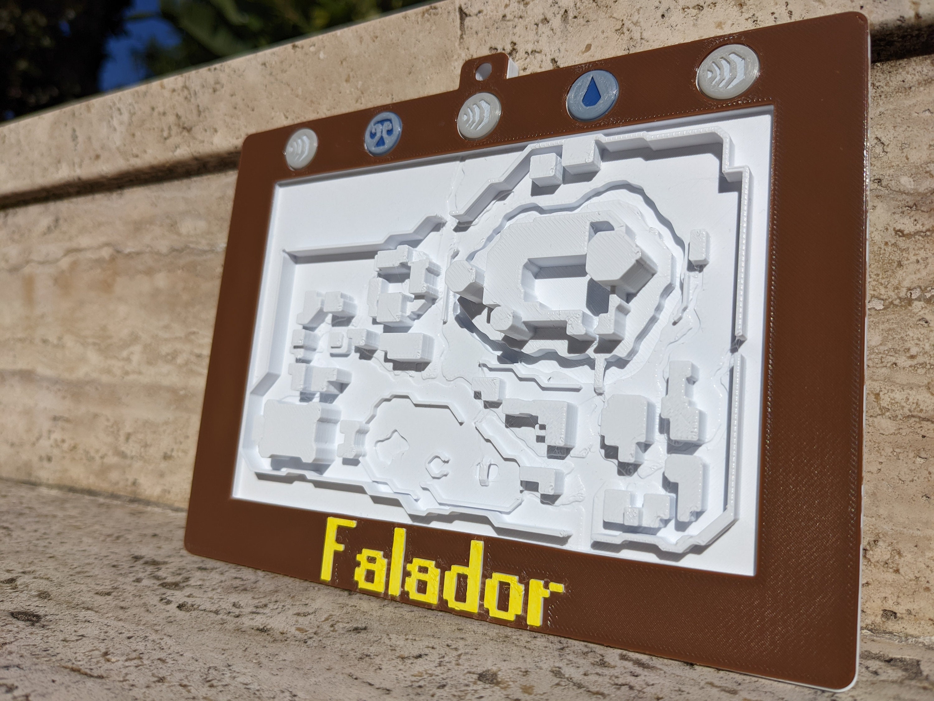 Runescape Falador City Topographic Map Model | Old School Runescape ...