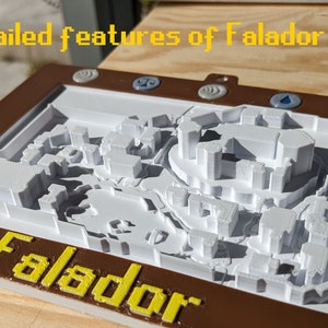 Runescape Falador City Topographic Map Model | Old School Runescape ...