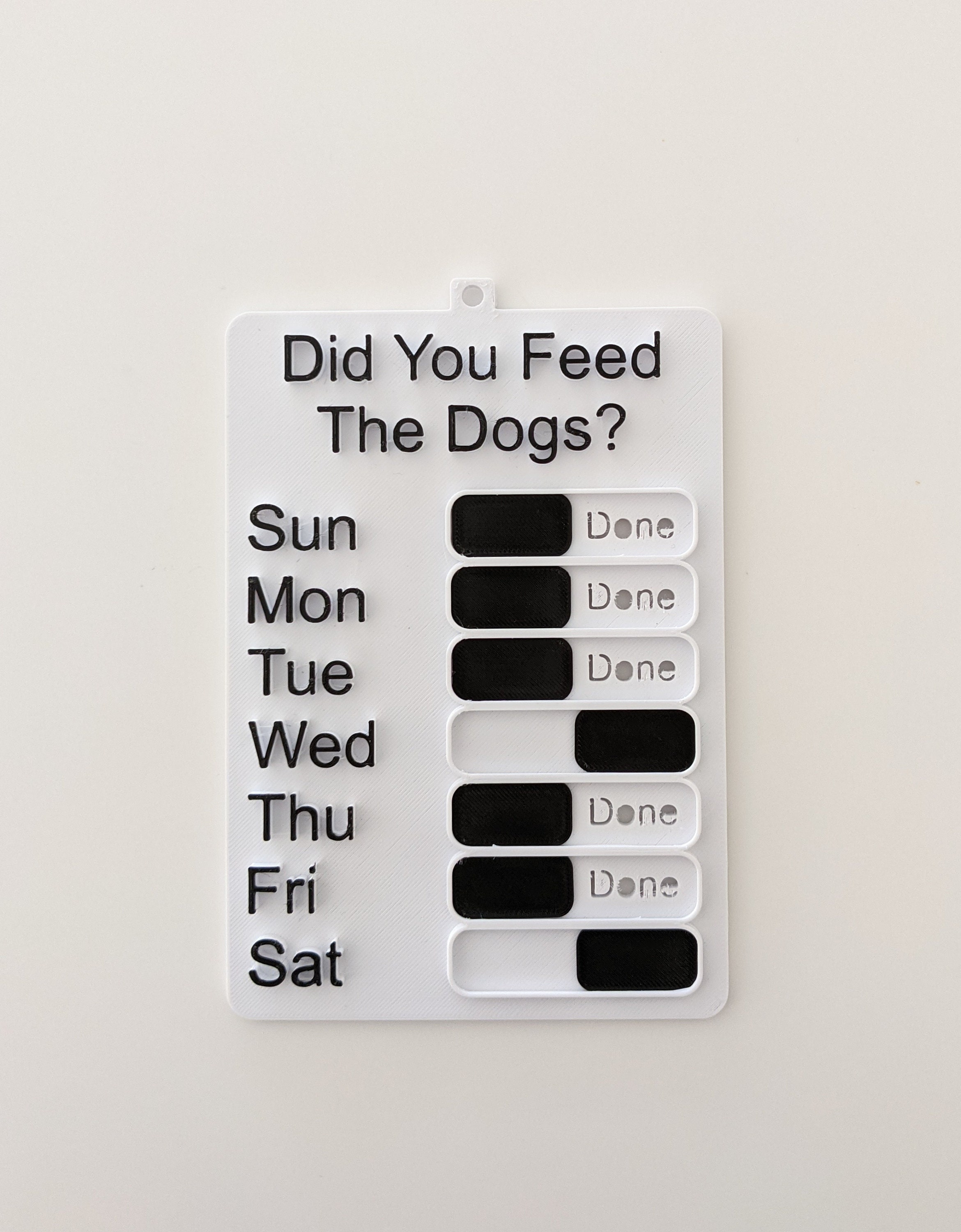 Weekly Task Reminder Slider Board/chore Chart/to Do List/new Year ...