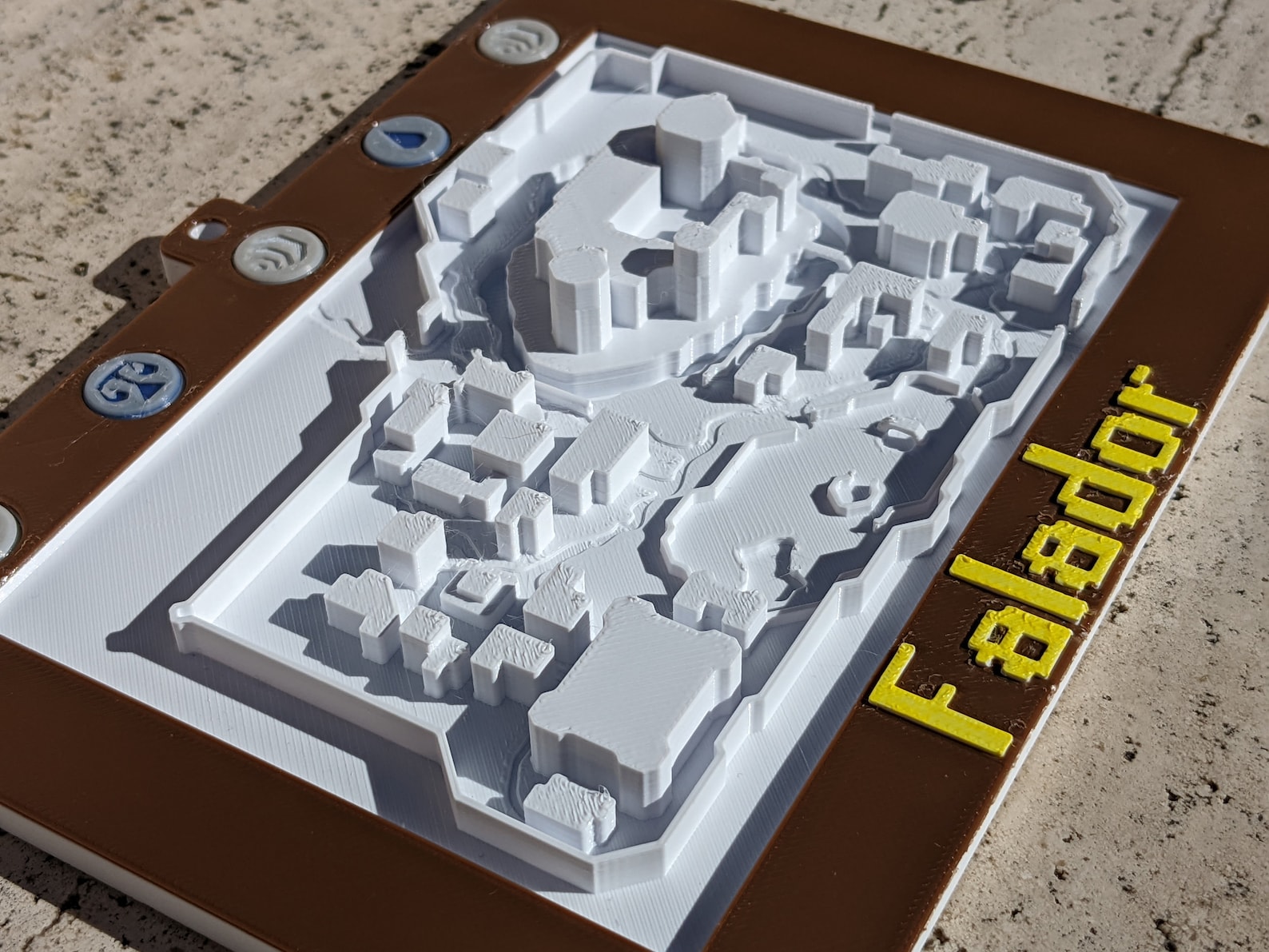 Runescape Falador City Topographic Map Model Old School - Etsy