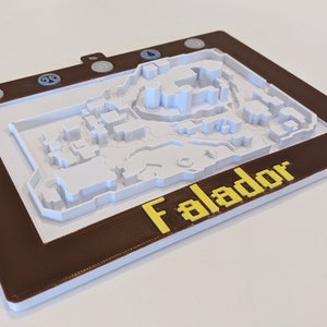 Runescape Falador City Topographic Map Model | Old School Runescape ...