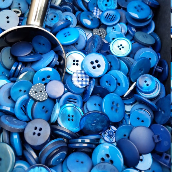 Dark Blue Buttons - Etsy UK