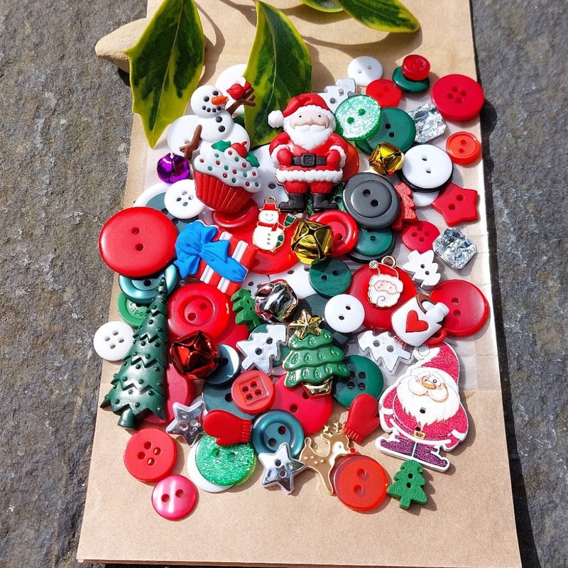 Christmas Buttons - Etsy