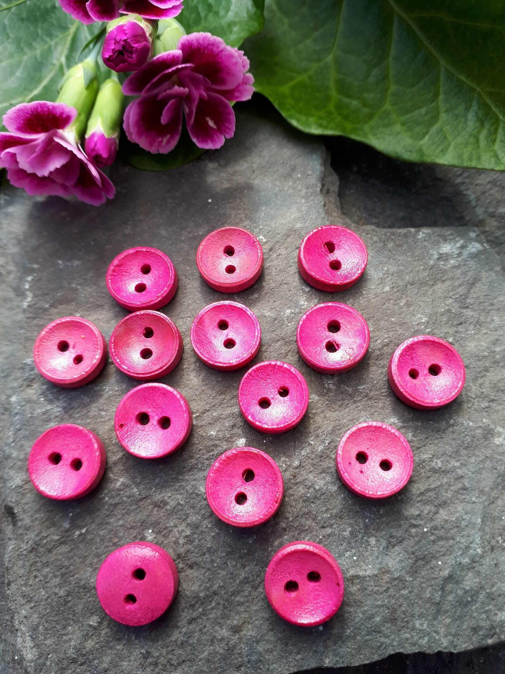 10mm Tiny Wooden Buttons. Either INDIVIDUAL or MIXED Colour - Etsy UK