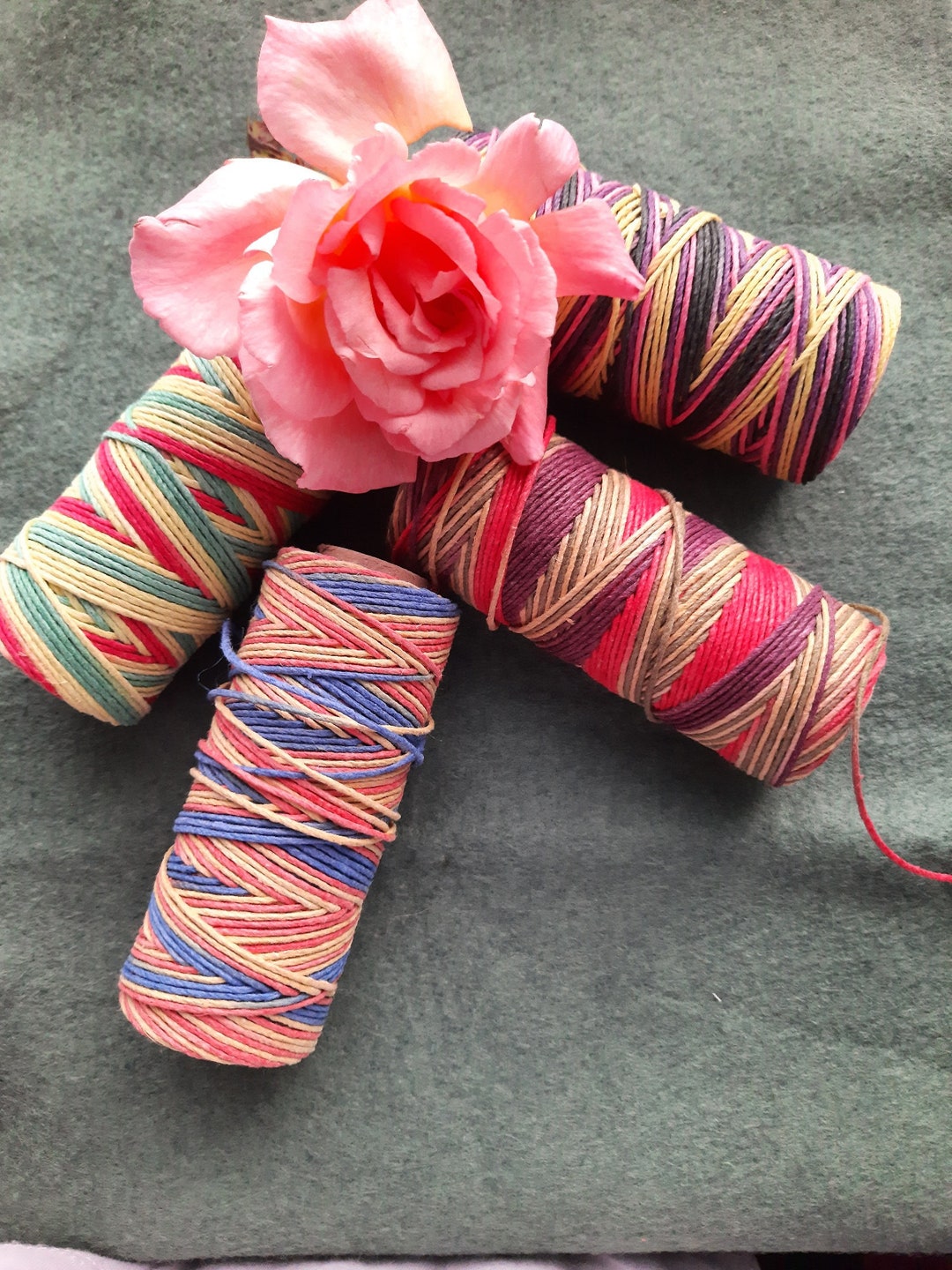 Even Greater Selection of Variegated Hemp Cord, 5 and 10 Metre Lengths ...