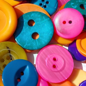 Moroccan Market Button Selection. 50grams of Vibrant, Rich Colourful ...
