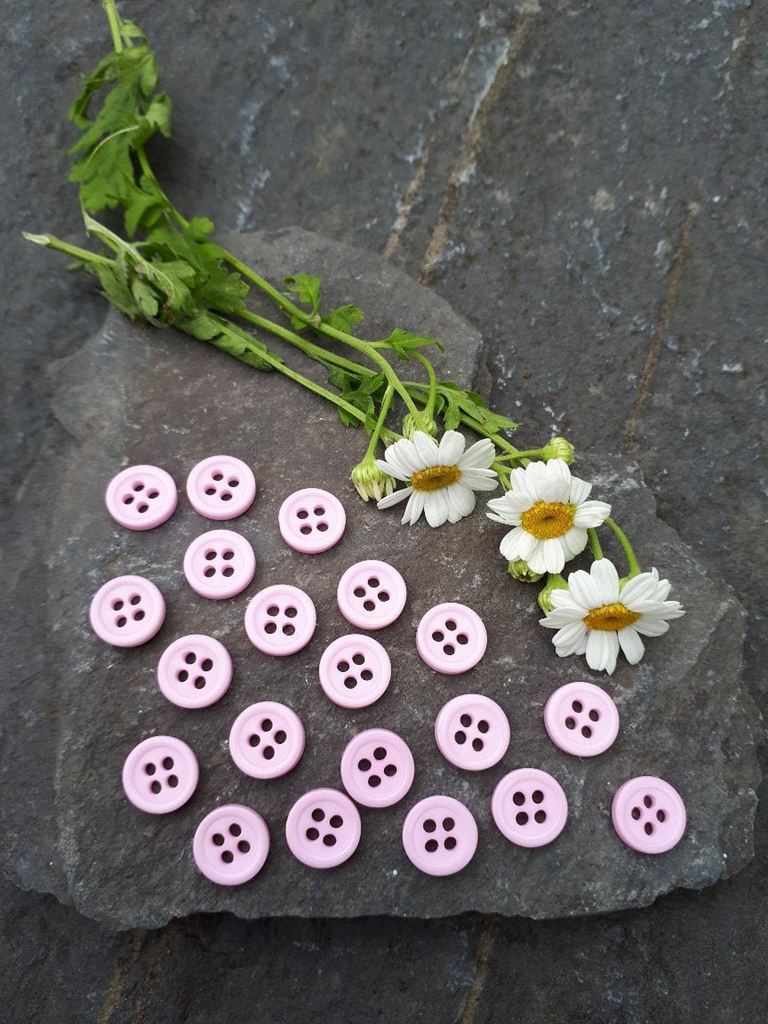 9mm Baby Pink Mini Resin 4 Hole Buttons. 20 Pack - Etsy