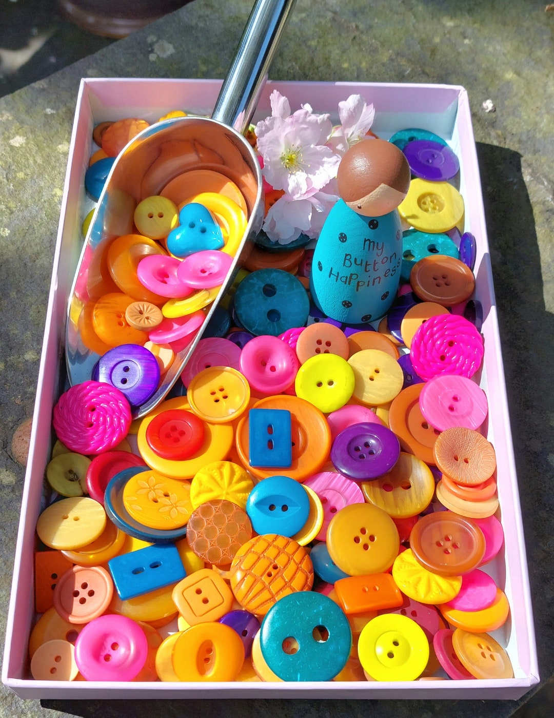 Moroccan Market Button Selection. 50grams of Vibrant, Rich Colourful ...