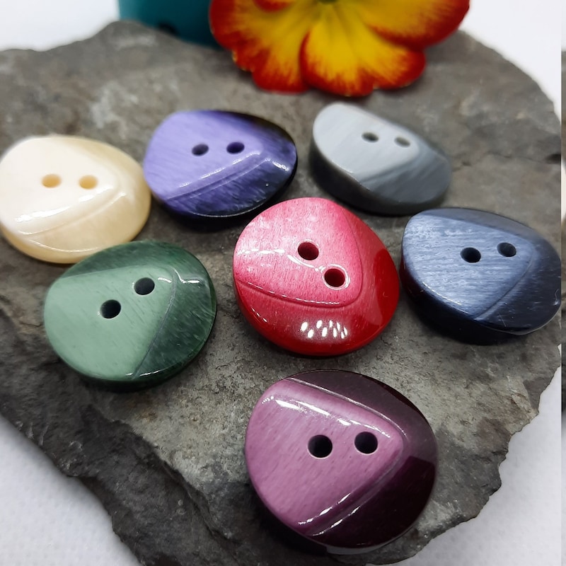Two Tone Buttons - Etsy