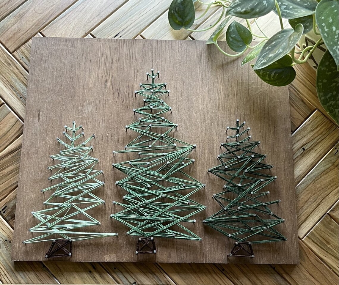 Christmas Tree String Art Decor - Etsy
