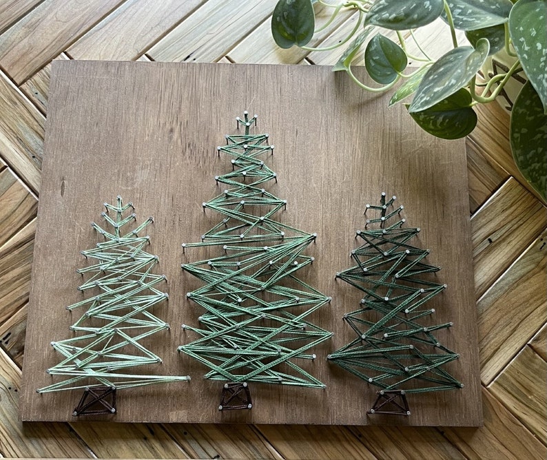 Christmas Tree String Art Decor - Etsy