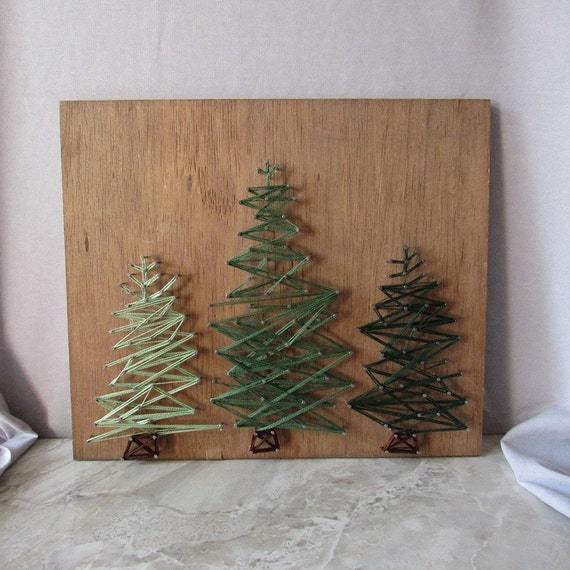 Christmas Tree String Art Decor | Etsy