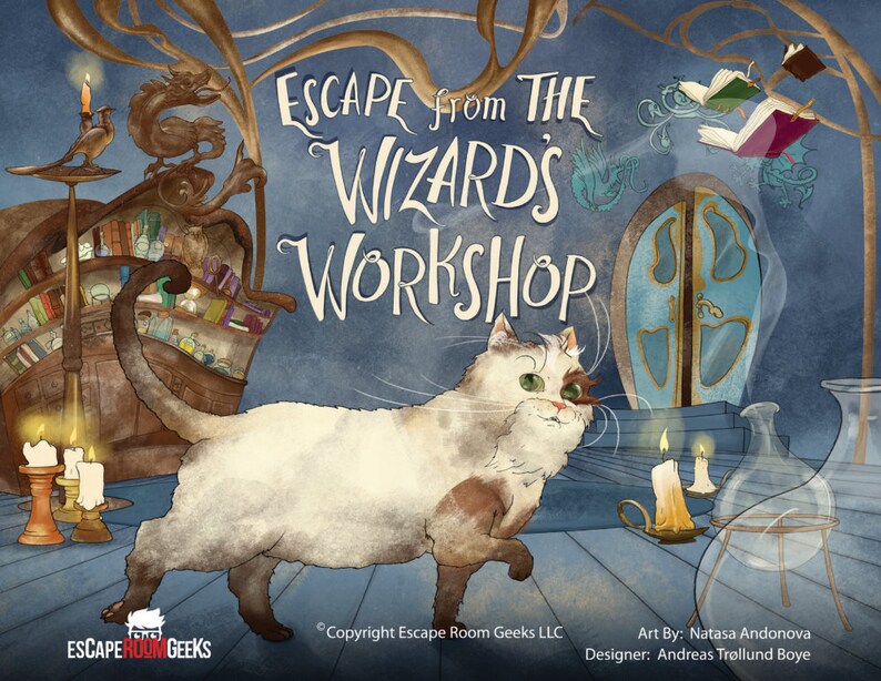 Escape Room for Kids. Escape From the Wizard's Workshop. Printable ...