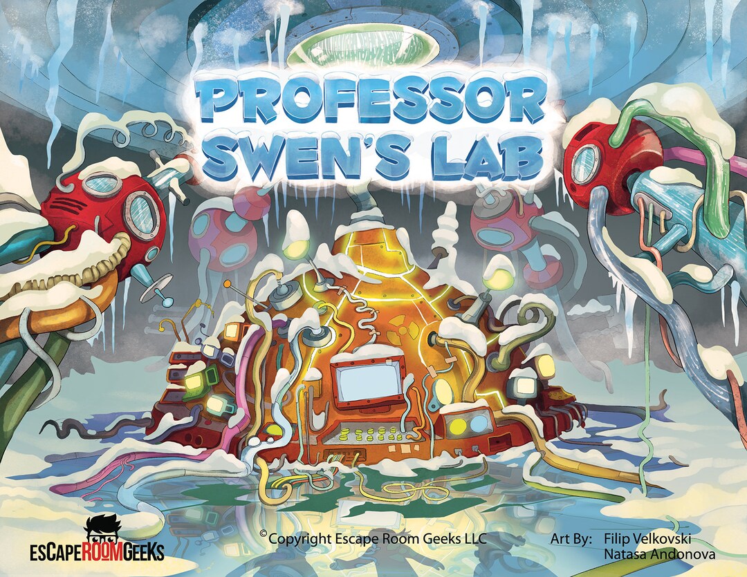 Escape Room for Kids. professor Swen's Lab Printable Escape Room Kit - Etsy