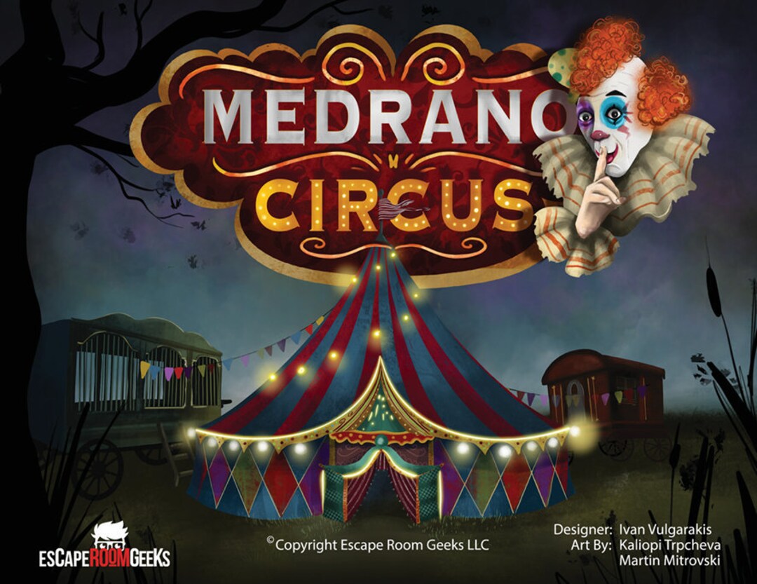 Escape Room for Kids. Circus Medrano. Printable Escape Room Kit - Etsy