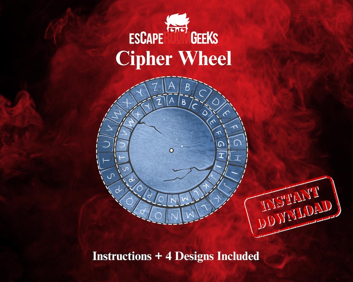Printable Cipher Wheel Templates Alphabet, Numbers, Symbols & Runes DIY ...