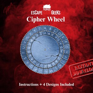 Printable Cipher Wheel Templates Alphabet, Numbers, Symbols & Runes DIY ...
