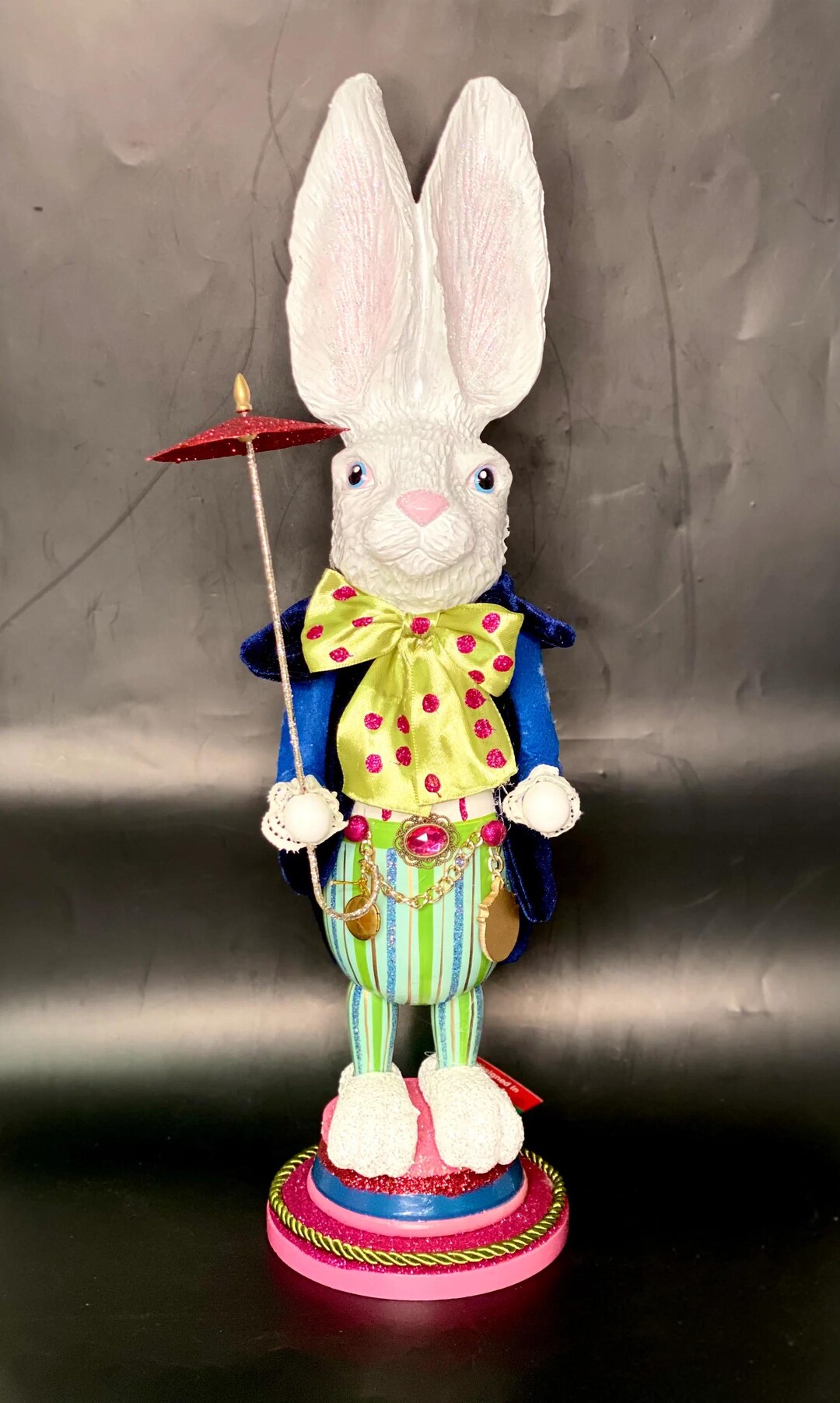 Kurt Adler White Rabbit Nutcracker - Etsy