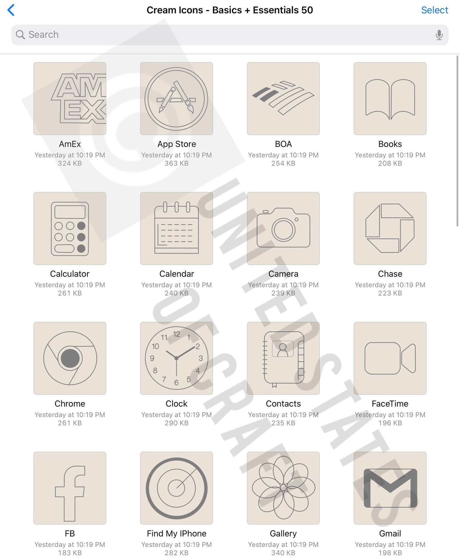 50 App Icon Pack - IOS14 Minimalist Cream and Gray Aesthetic “basics ...