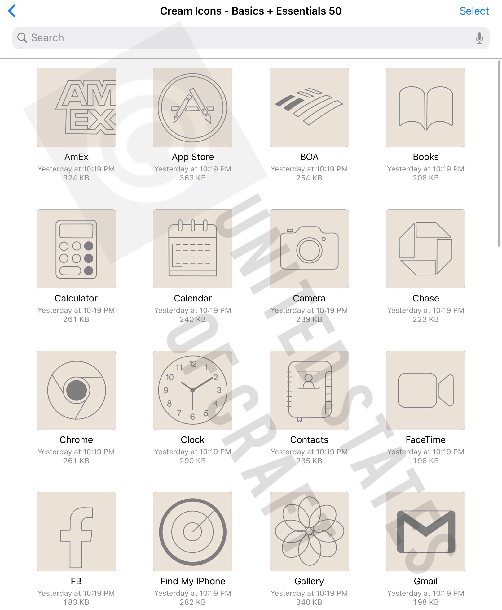 50 App Icon Pack - IOS14 Minimalist Cream and Gray Aesthetic “basics ...