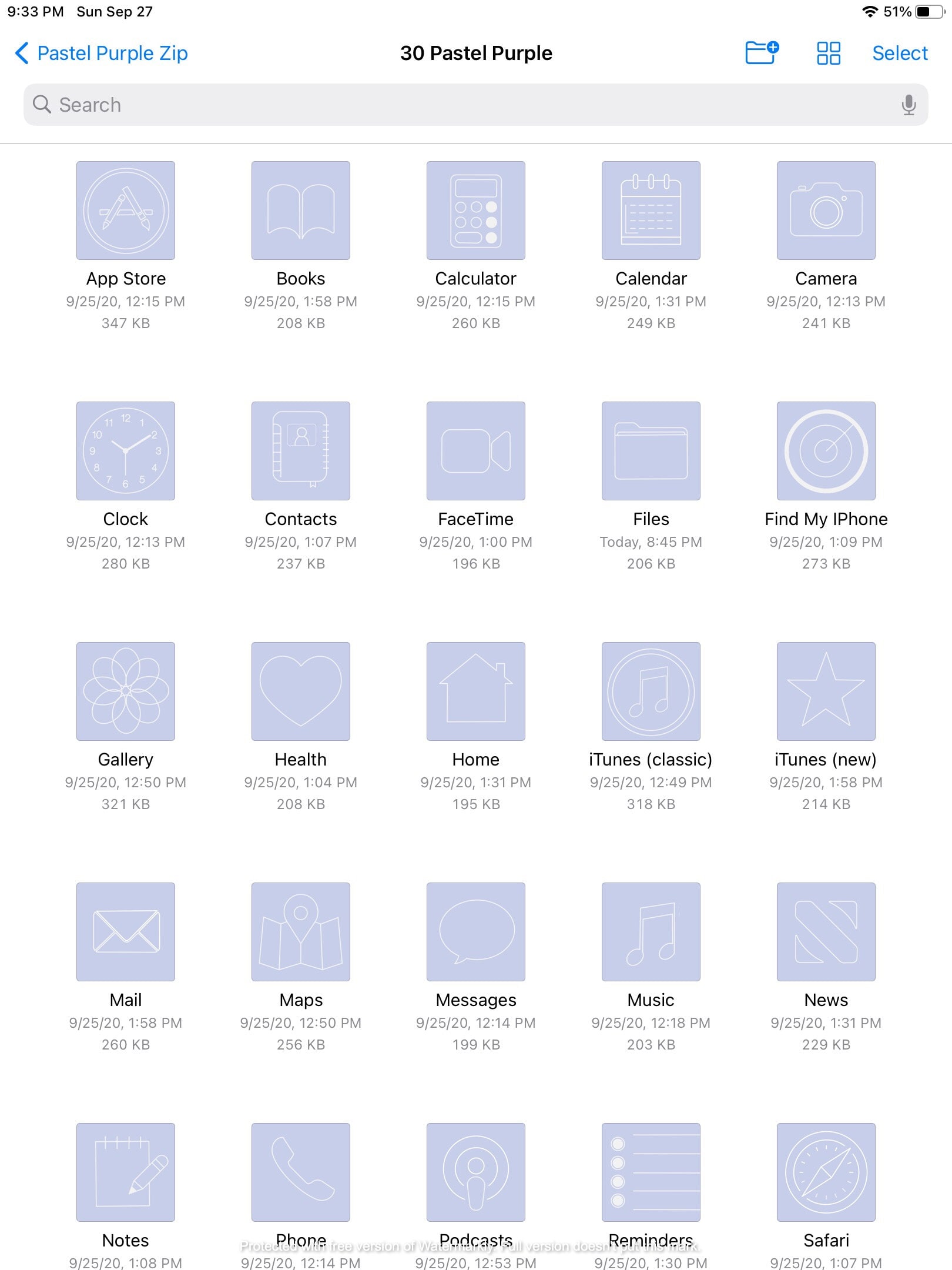 30 Pastell lila App-Symbol-Pack IOS14 minimalistische - Etsy.de