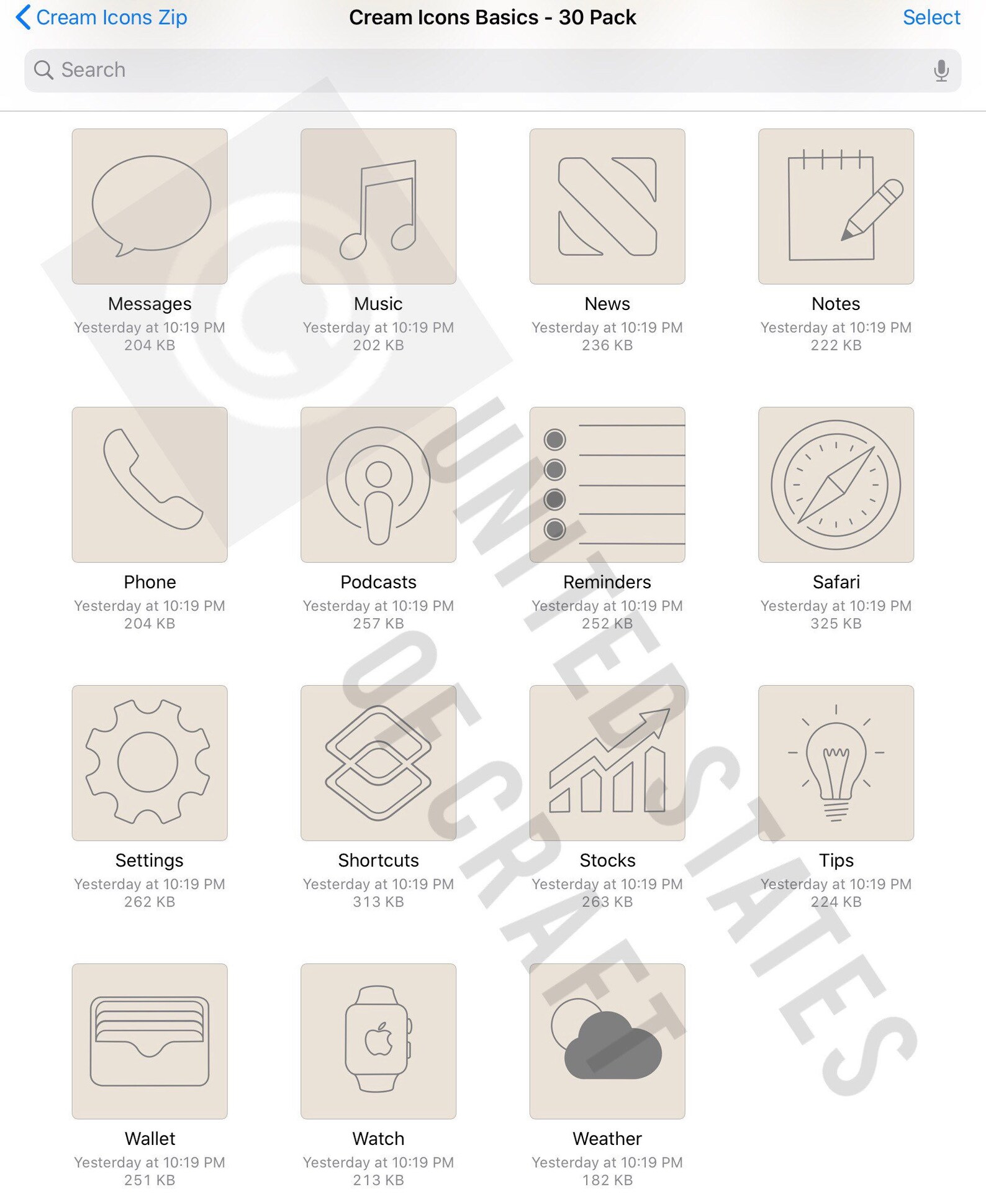 Basic 30 iPhone App Icon Pack, Ios14 Aesthetic Minimalist Cream and ...
