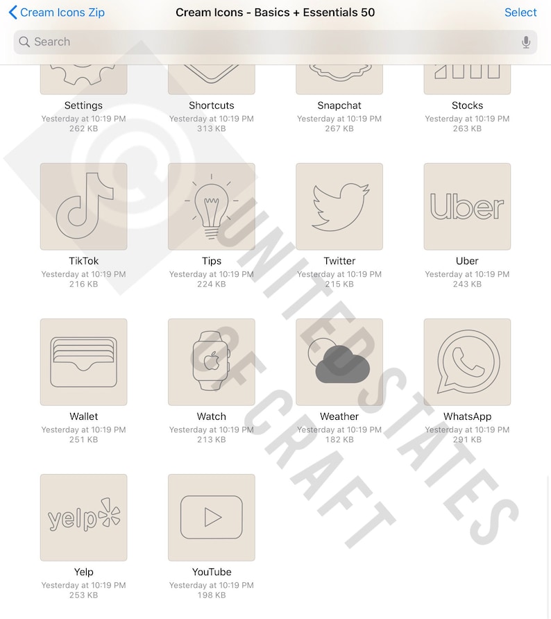 50 App Icon Pack - IOS14 Minimalist Cream and Gray Aesthetic “basics ...