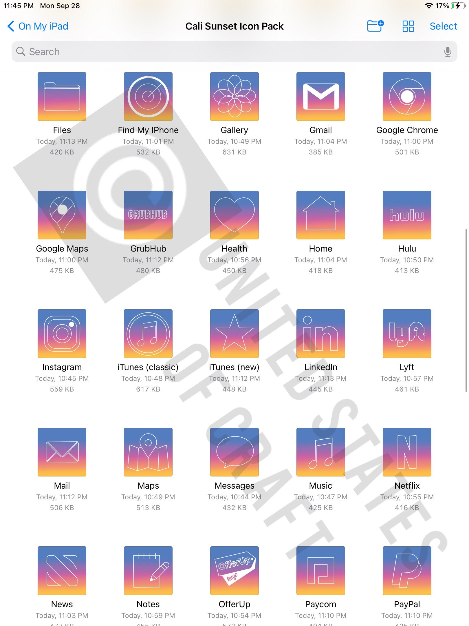 80 Ombre App Icon Pack, IOS14 Cali Sunset Minimalist Aesthetic - Etsy
