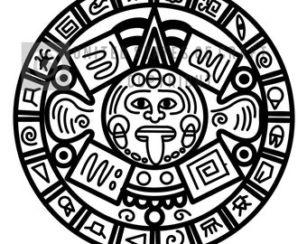 Mayan Calendar Svg - Etsy