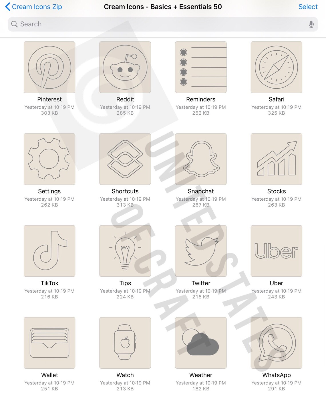 50 App Icon Pack IOS14 Minimalist Cream and Gray Aesthetic - Etsy